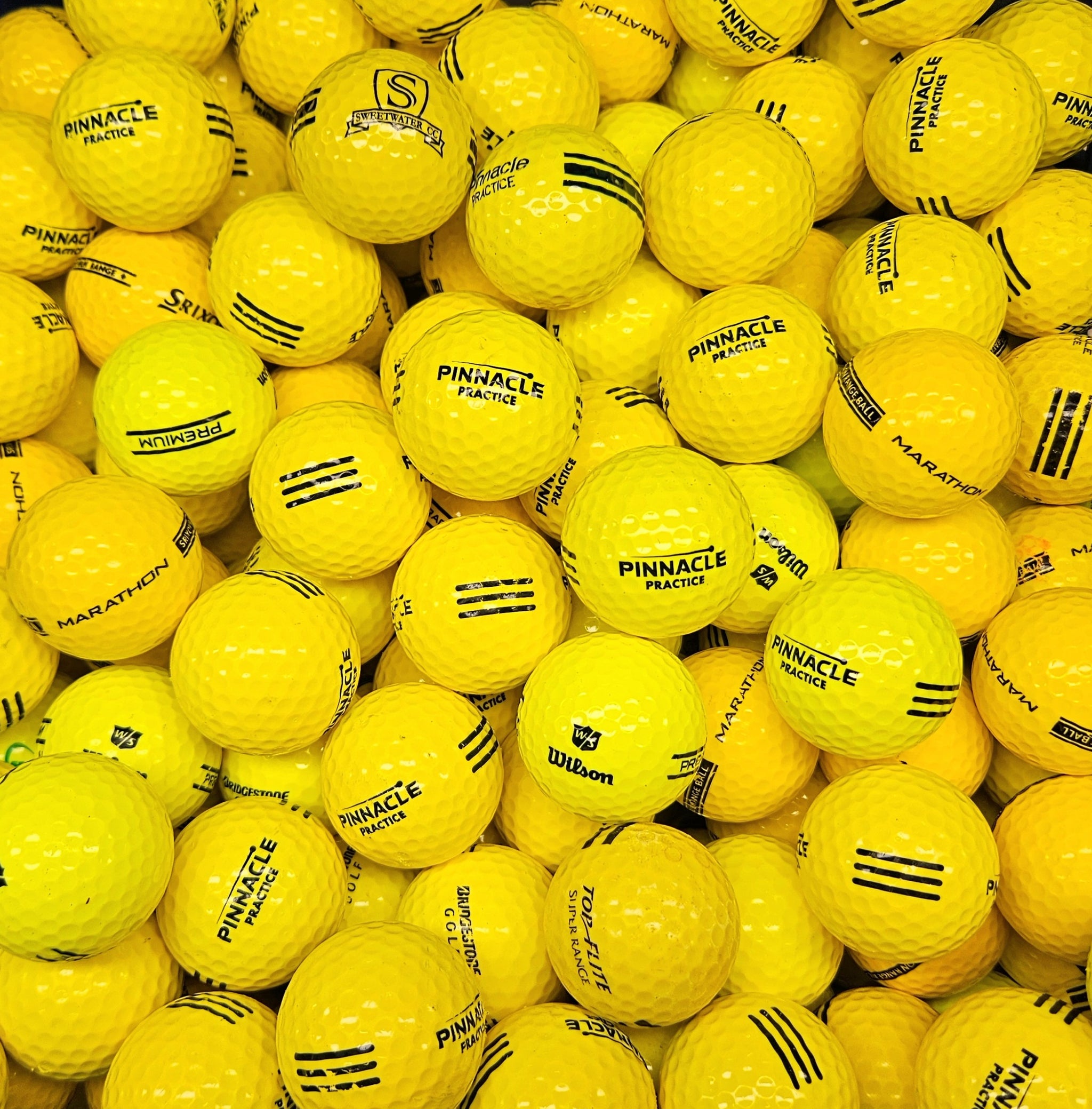 400 Mixed Yellow Range Used Golf Balls | AAA Used Golf Balls