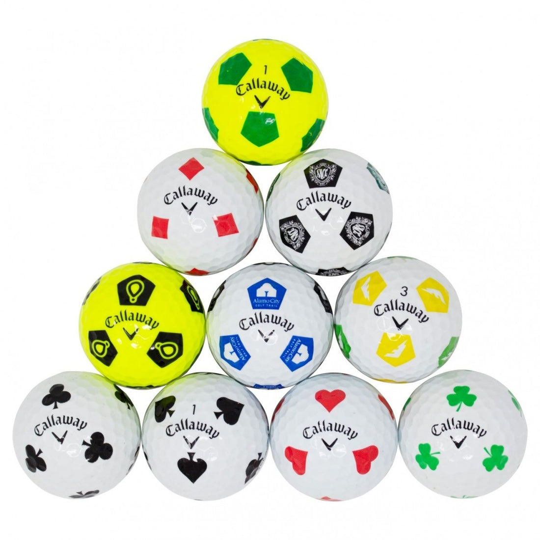 Used Callaway Chrome Soft Truvis Color Mix Soccer Golf Balls | AAA Used ...